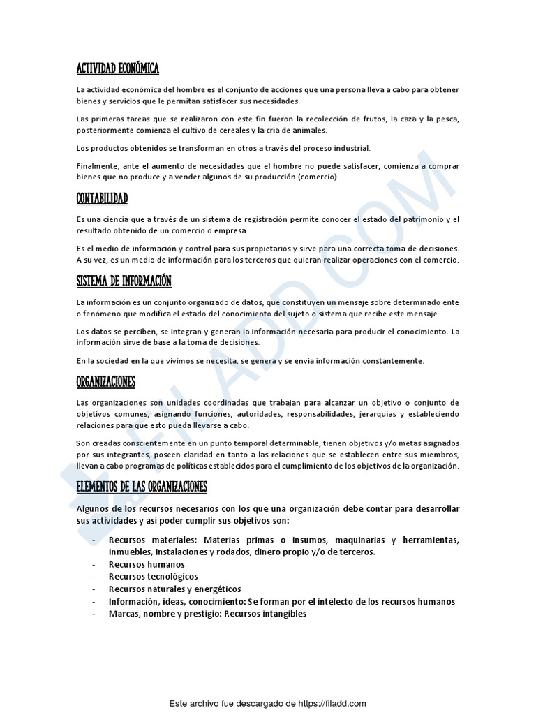 Resumen SIC Angrisani | PDF | Contabilidad | Sistema de informacion