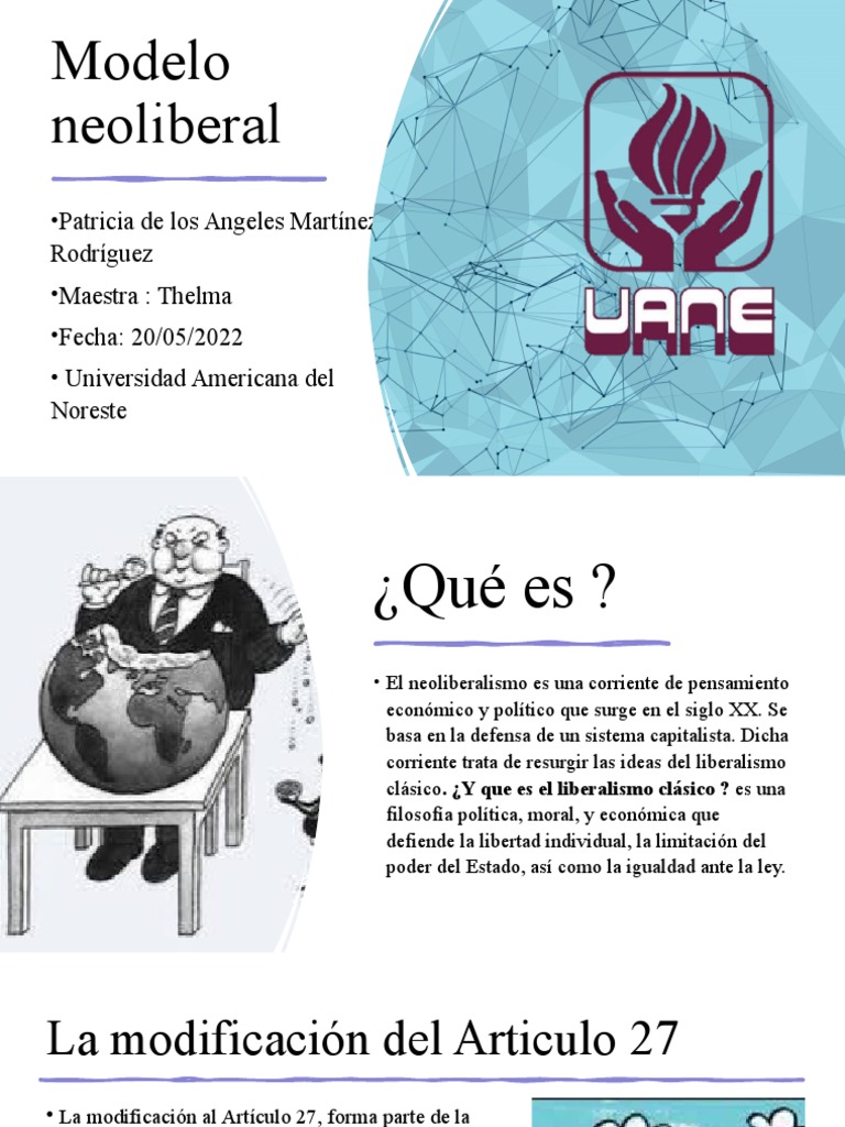 Modelo Neoliberal | PDF | Neoliberalismo | Agricultura