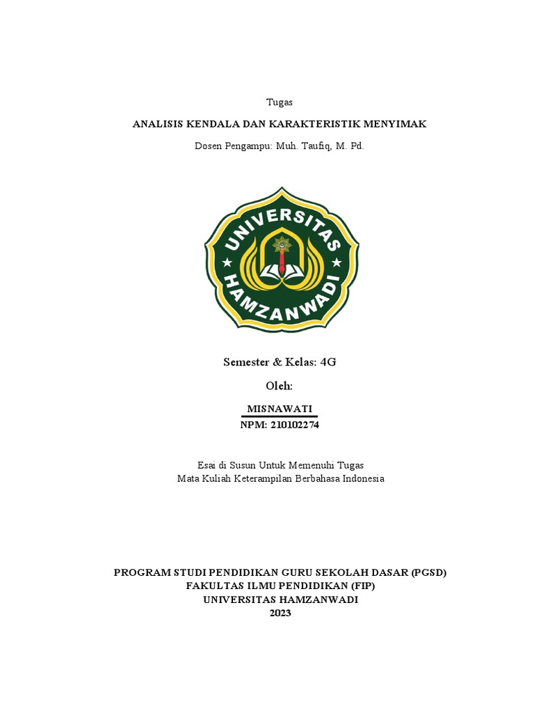Kendala dan Karakteristik Menyimak | PDF