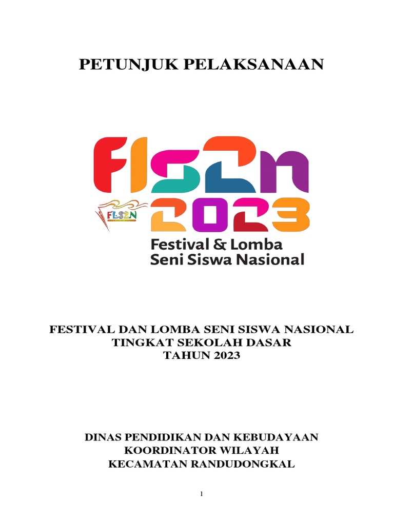 Juknis fls2n 2023 Fix | PDF