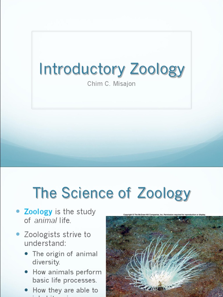 Lecture 1. Life Biological Principles and The Science of Zoology | PDF ...
