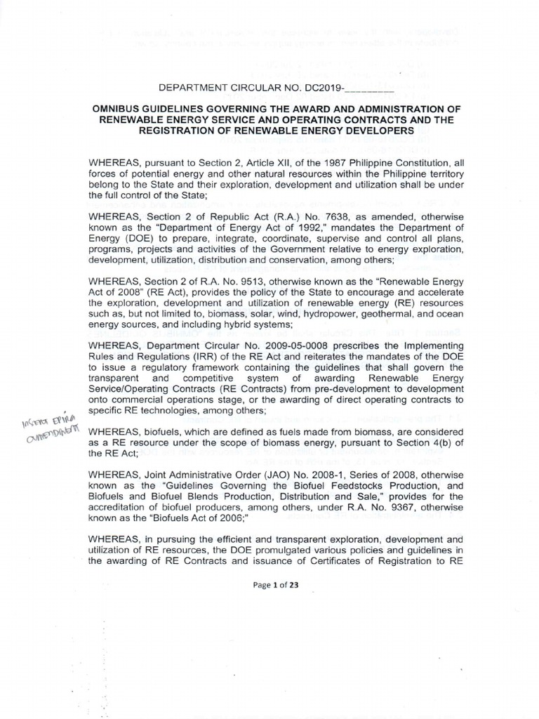 DOE PubCon - Omnibus Guidelines - 13 June 2019 | PDF