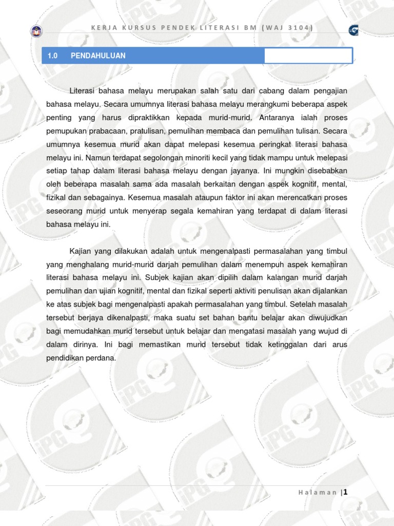 Halangan dalam Literasi Bahasa Melayu | PDF
