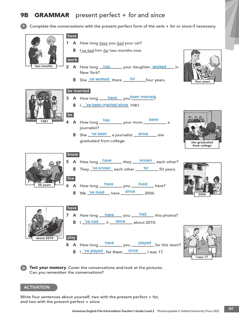 AEF3e Level 2 TG PCM Grammar 9B | PDF | Linguistics | Grammar
