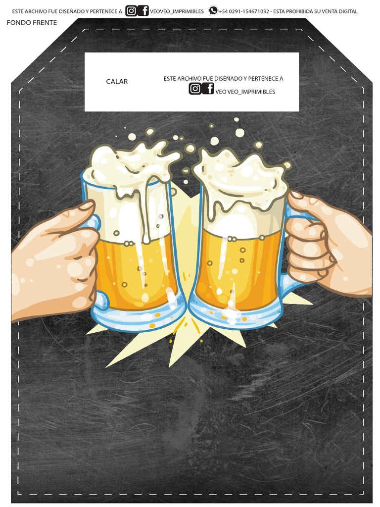 CAJA CERVEZA DIA DEL PADRE Imprimibles | PDF