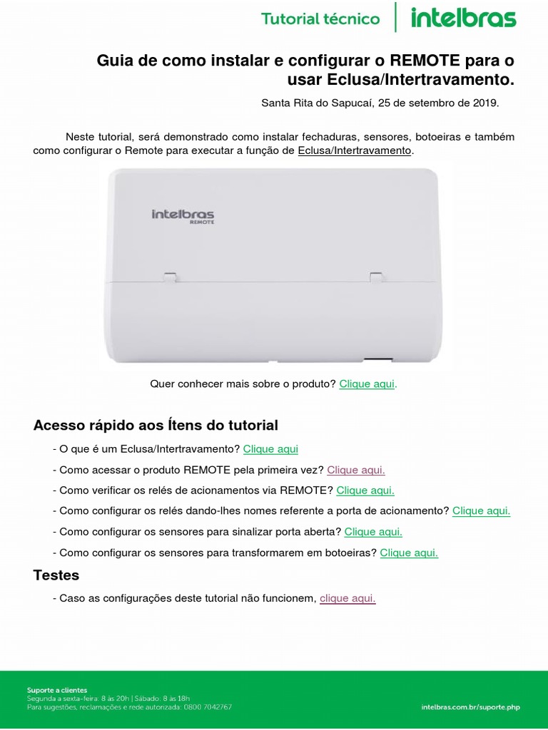 Guia Completo - Instalando e Configurando o REMOTE para Usar A Eclusa ... Guia Completo - Instalando e Configurando o REMOTE para Usar A Eclusa ...