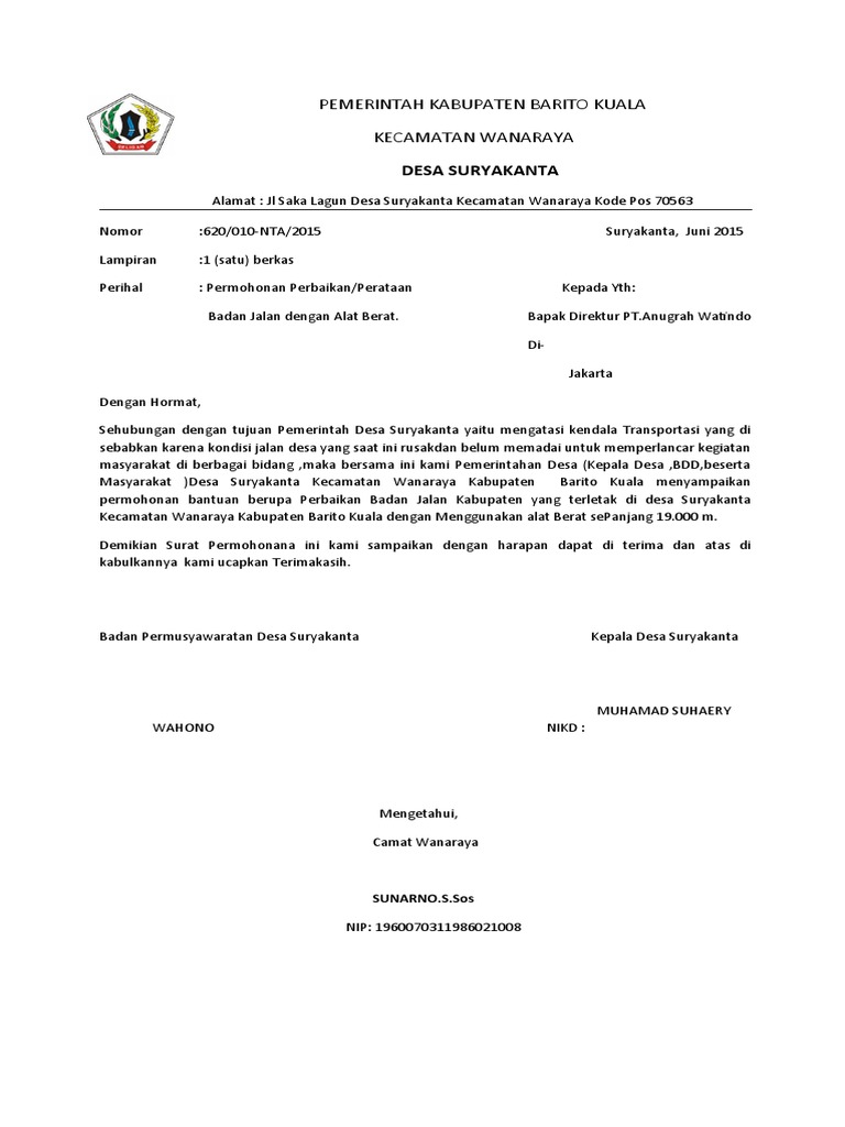 Proposal Jalan | PDF