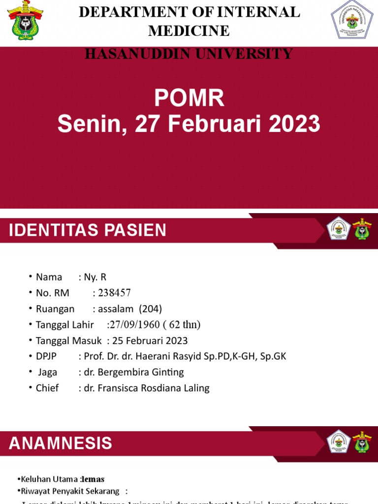 POMR Rajatang) | PDF | Kesehatan Holistik | Sains & Matematika