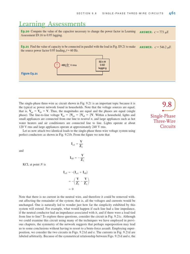Circuito Monofasicos de Tres Hilos | PDF | Alternating Current | Electrical Engineering