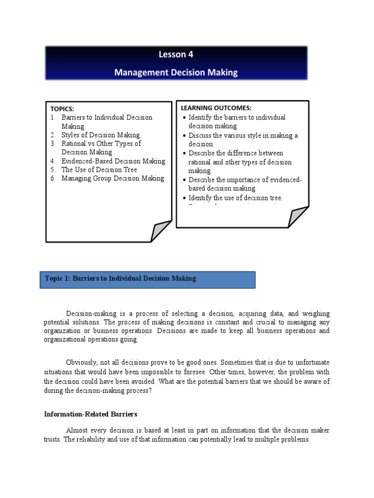 POM - Lesson 4 | PDF