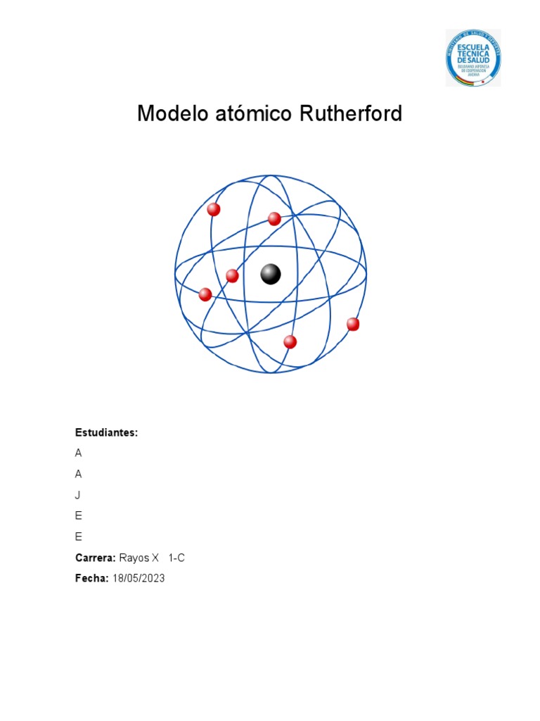 Modelo Atomico Rutherford | PDF | Núcleo atómico | Átomos