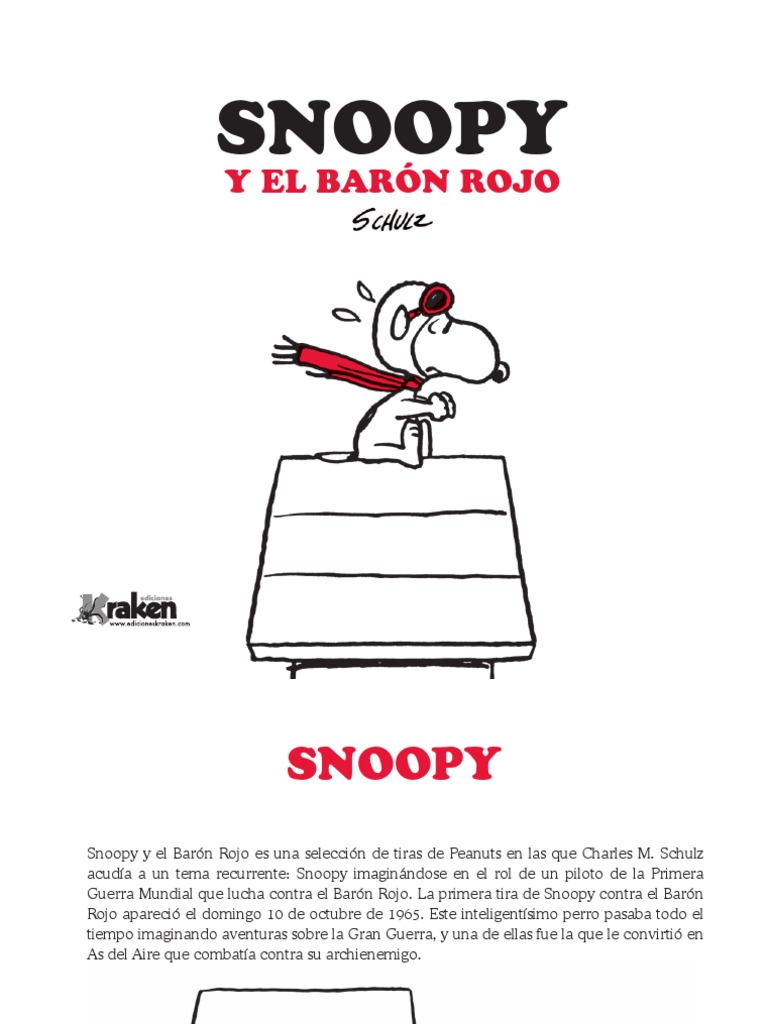 SNOOPYYELBARONROJO | PDF | Manfred Von Richthofen | Guerra