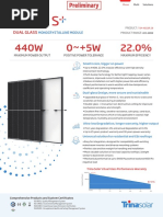 Trina 440W Vertex-S+ Datasheet | PDF | Photovoltaics | Solar Panel
