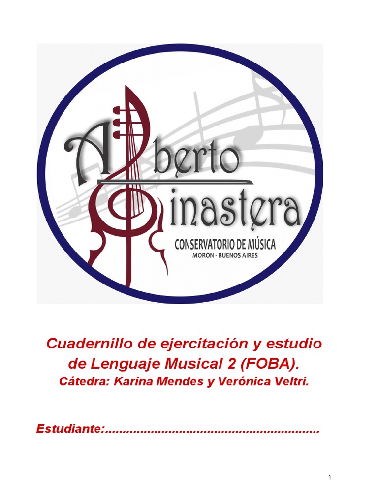 Cuadernillo Lenguaje 2 (FOBA) | PDF | Escala (música) | Acorde (Música)