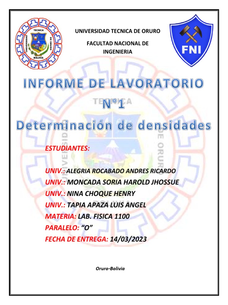 Caratula Lab Fisica 1 | PDF