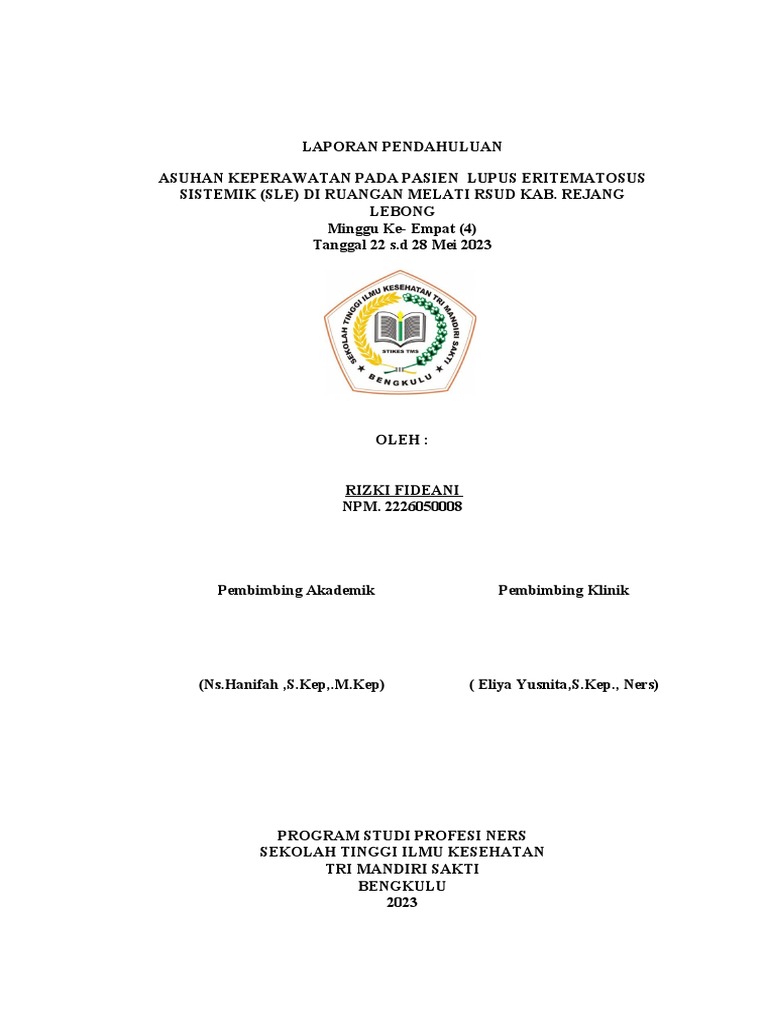 Laporan Pendahuluan SLE Woc | PDF