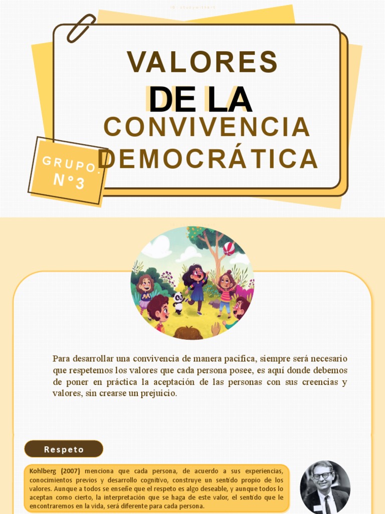 Valores de La Convivencia Democrática | Descargar gratis PDF | Justicia | Crimen y violencia