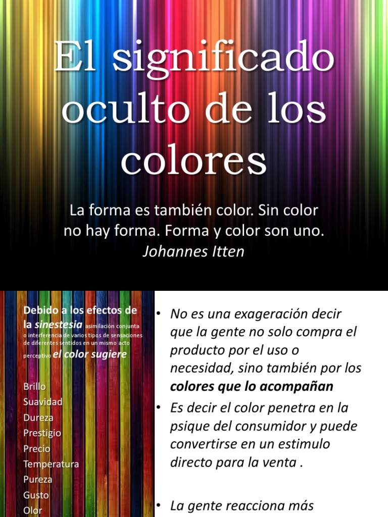 El Significado de Los Colores | PDF | Color