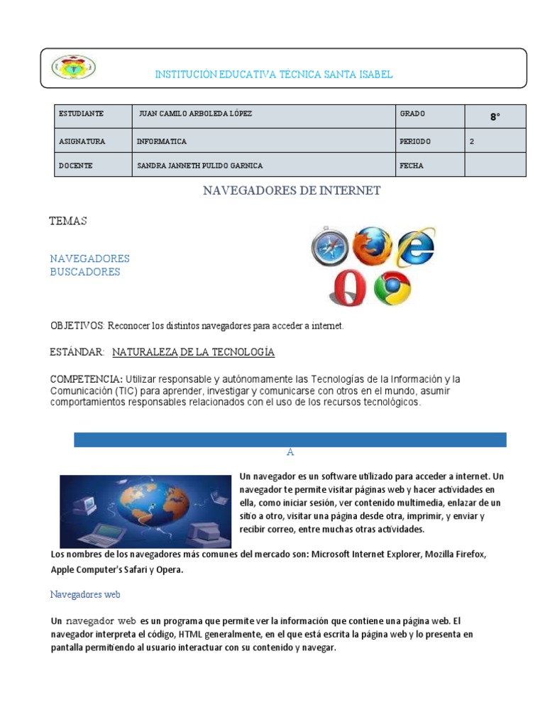 Guia de Informatica #2 | PDF | Red mundial | Internet y web