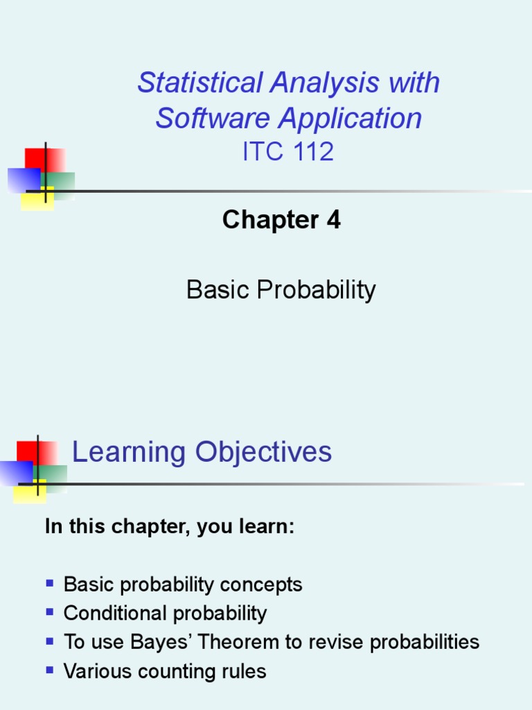 Basic Probability Concepts in ITC 112 | PDF | Probability | Statistics