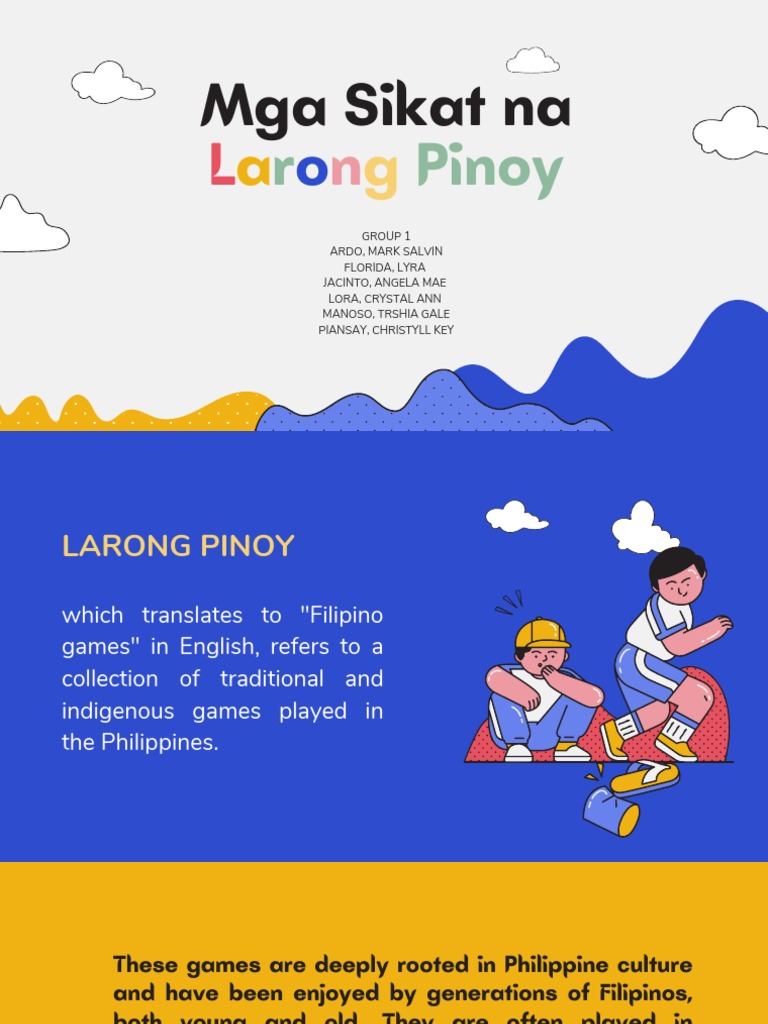 Larong Pinoy Group 1 | PDF