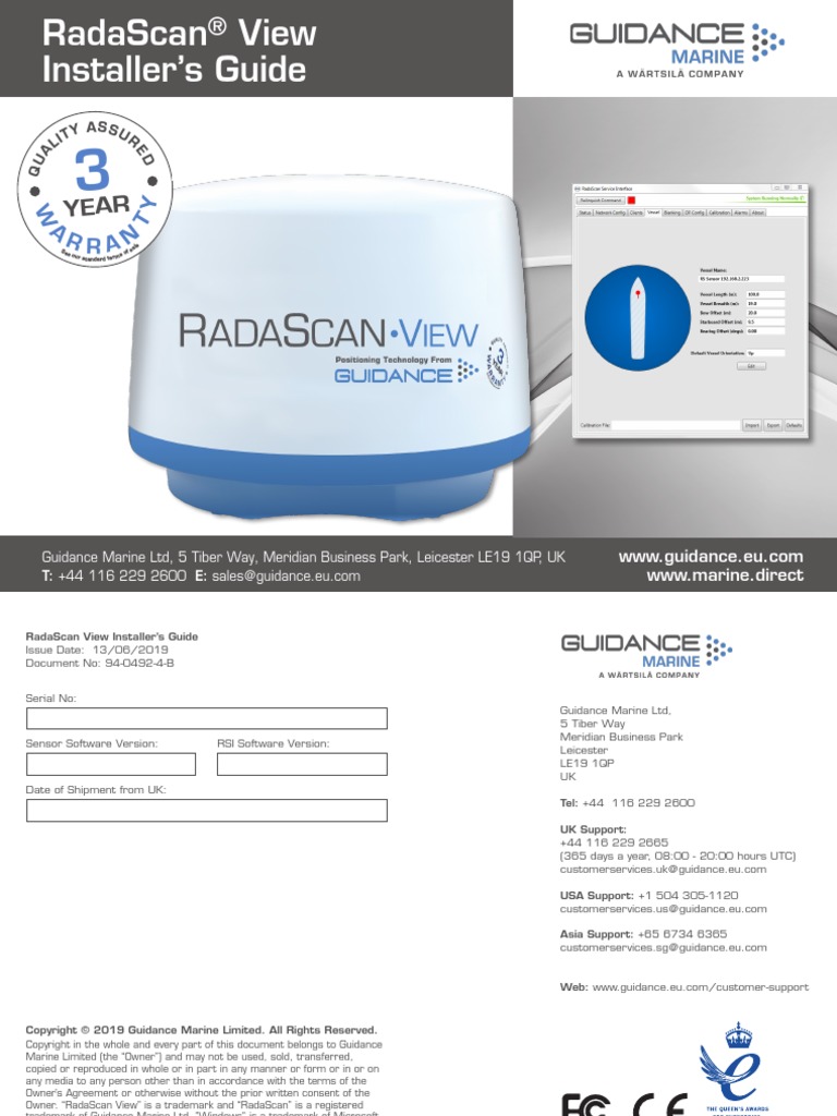 radascan-view-installers-guide | PDF | Radar | Electrical Connector