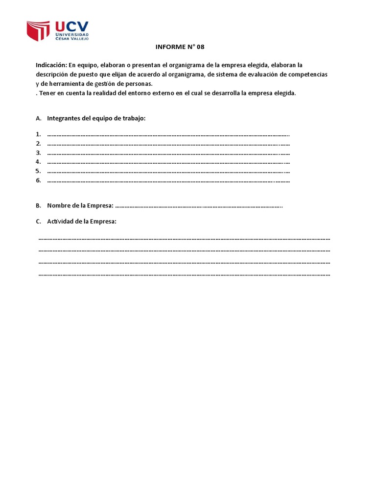 Formato de Informe #05 | PDF