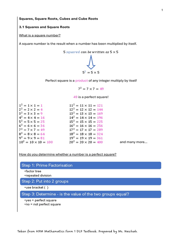Chapter 3 Examples | PDF | Numbers | Square Root