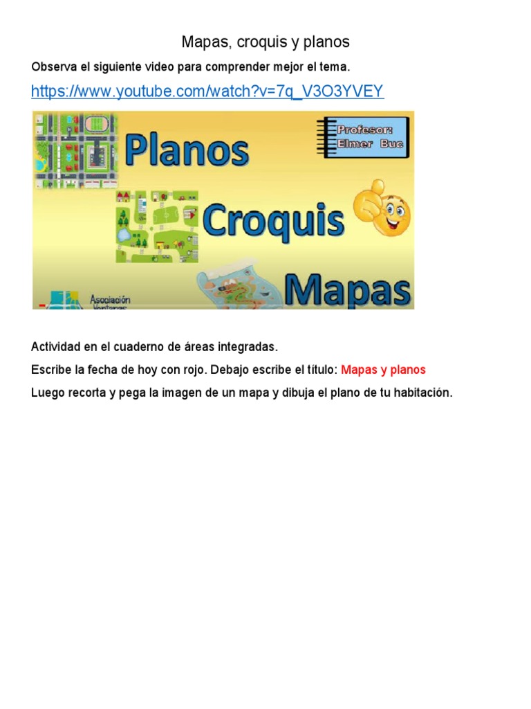 Actividad Sobre Mapas y Planos. | PDF