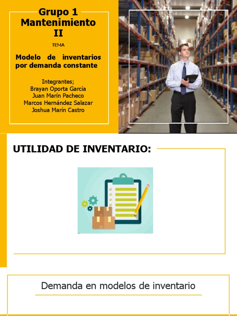 Modelo de Inventarios con Demanda Constante | PDF | Comercio | Economía ...