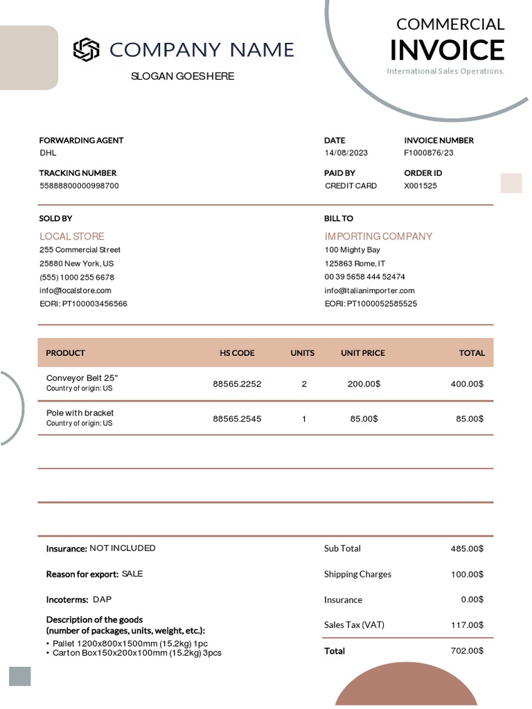 Invoice: Commercial | PDF