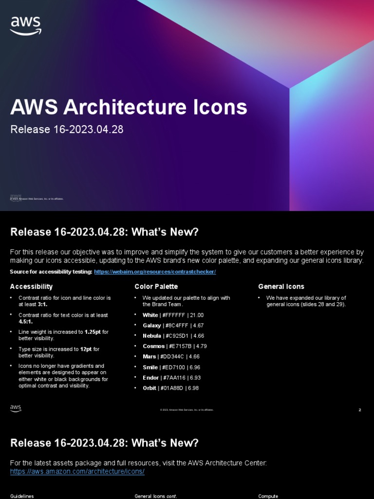 AWS Architecture Icons Update 2023 | PDF | Amazon Web Services | Cloud ...