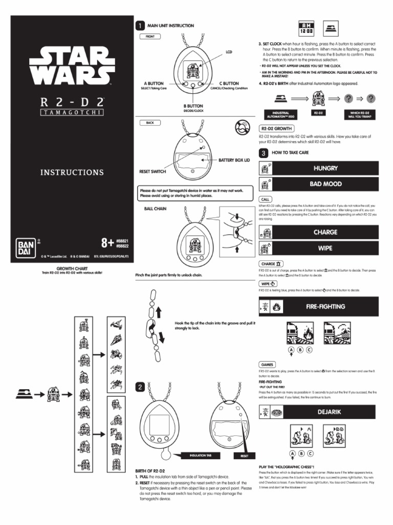 Star Wars R2-D2 Tamagotchi Instructions | PDF