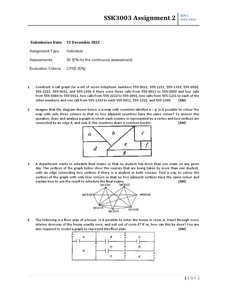 CSC3003 Assignment2 Sem1 20222023 | PDF
