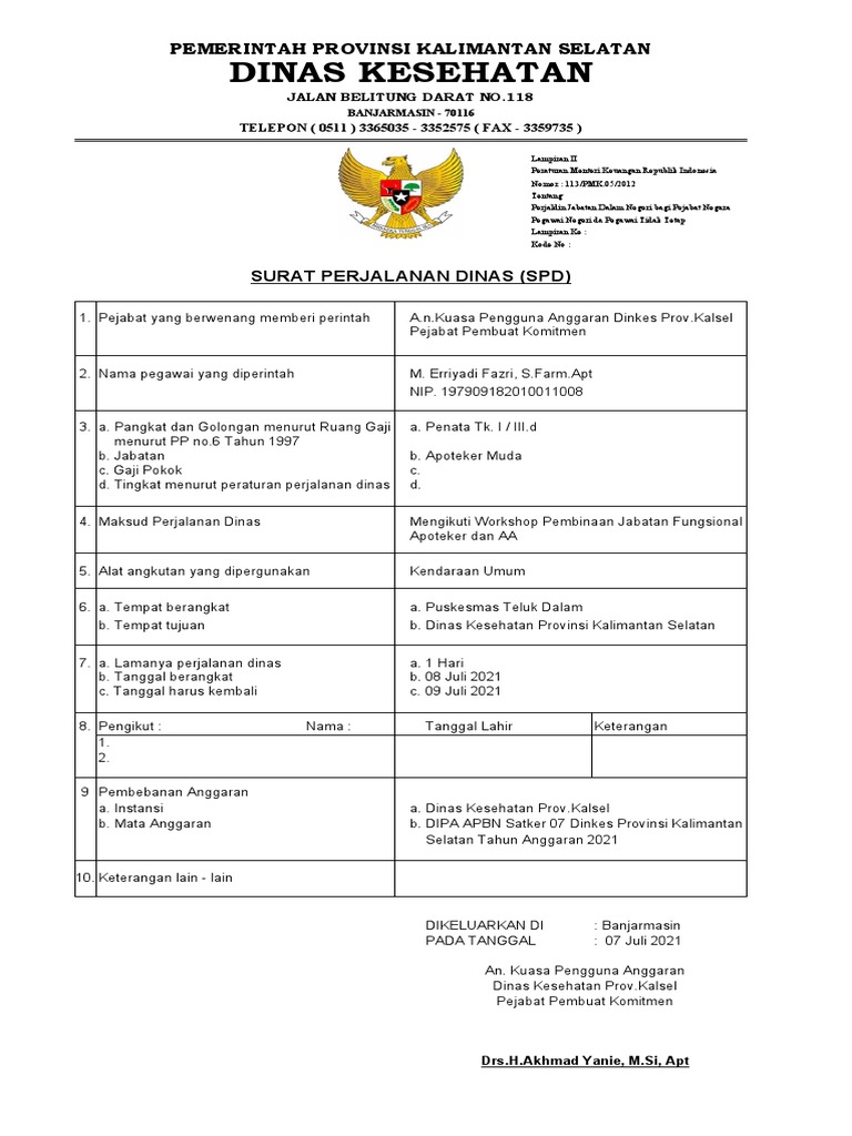CTH SPPD APBN JF 2021 | PDF