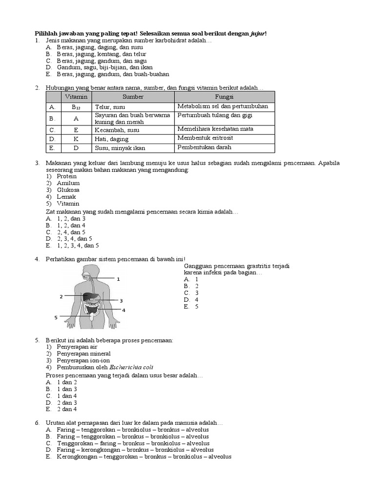 Nani Nurhayati, S. PD - Naskah Soal Biologi Kelas 11 Ipa Pas Genap 2021-2022 | PDF
