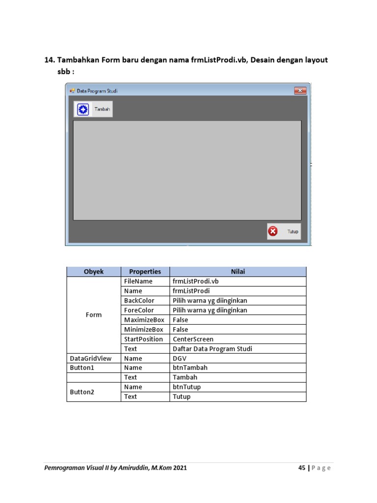 Modul 4 - Form Program Studi | PDF | Data Management | Data