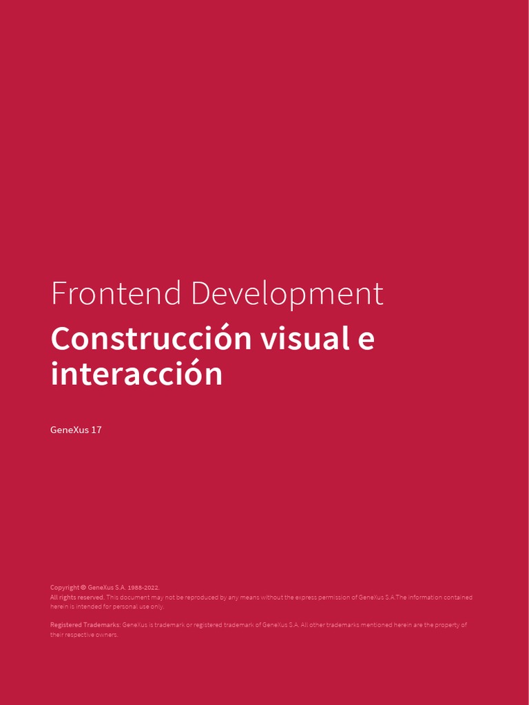 FrontendDevelopment Tutorial SP | PDF | Aplicación movil | Software de ...