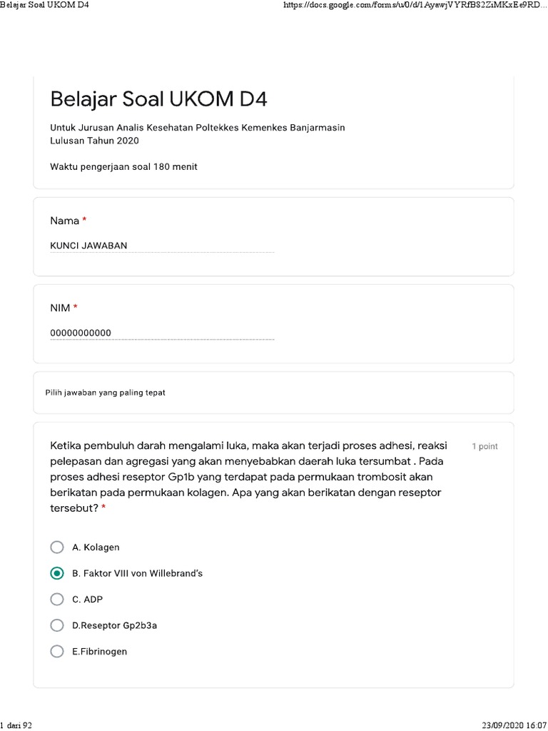 (Sesi 1) Belajar Soal UKOM D4 | PDF | Business | Art