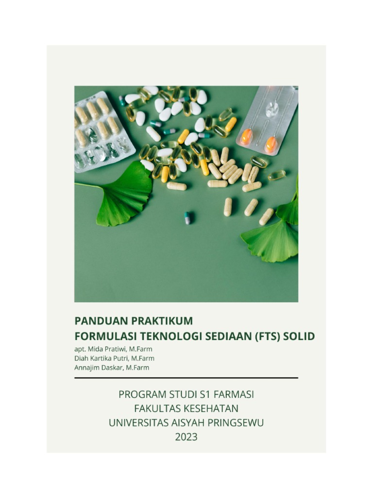 Panduan Praktikum FTS Solid Farmasi | PDF