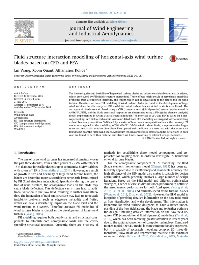 Wang, L. - Fluid-structure-interaction-modelling-of-horizontalaxis-wind-turbine-blades-based-on ...