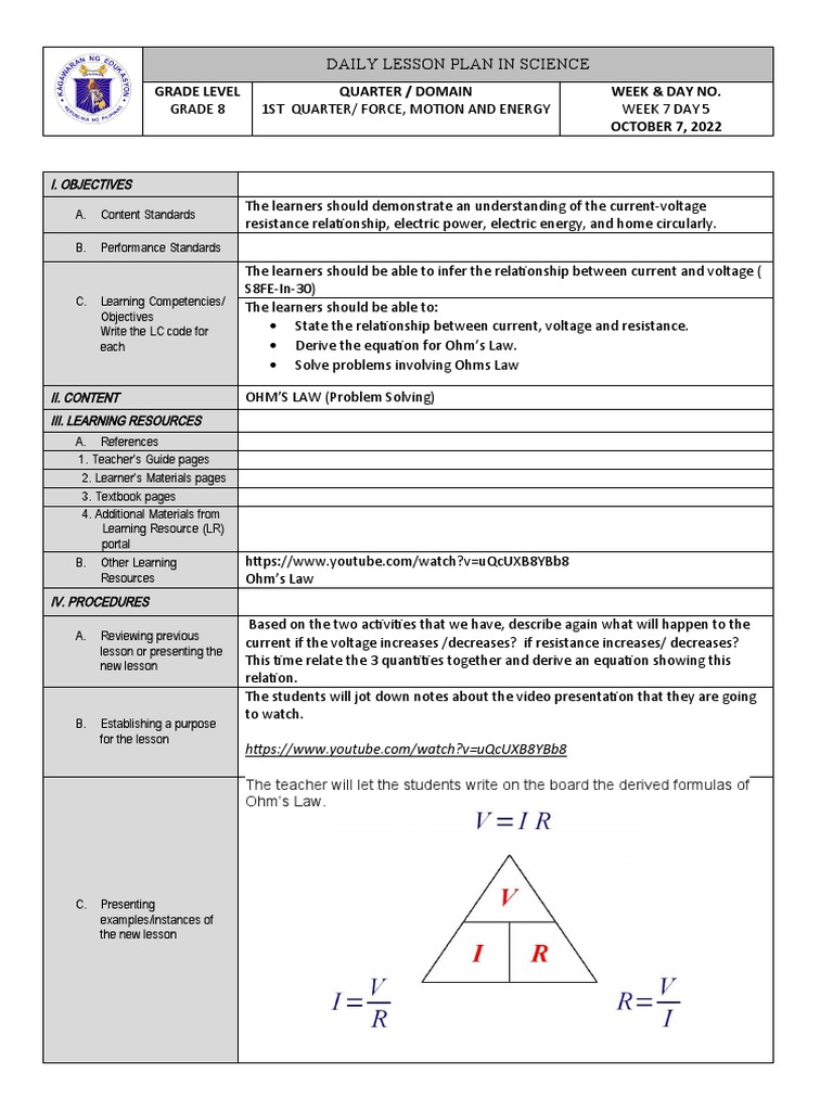 G9-Science Week-7 Day5 DLP Mateo | PDF | Cognition | Cognitive Science