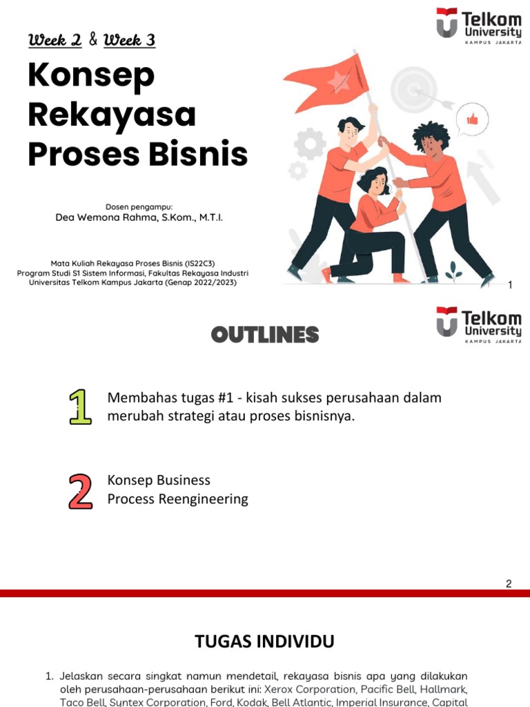 Week 2 Dan Week 3 - Konsep Business Process Reengineering | PDF
