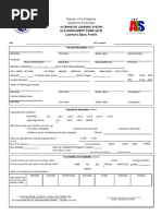 Modified Als Enrolment Form (Af2) Learner's Basic Profile | PDF ...