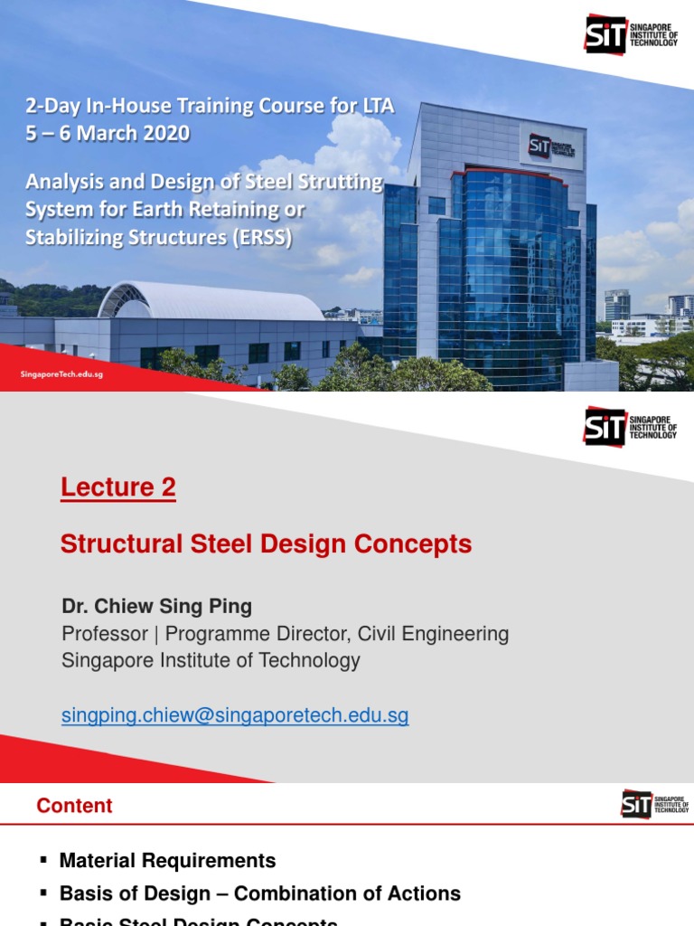 ERSS-Lecture 2 (ChiewSP 5mar20) | PDF | Buckling | Beam (Structure)
