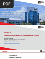 ERSS-Lecture 3 and 4 Geotechnical Design of Embedded Retaining Wall (HW) | PDF | Deep Foundation ...