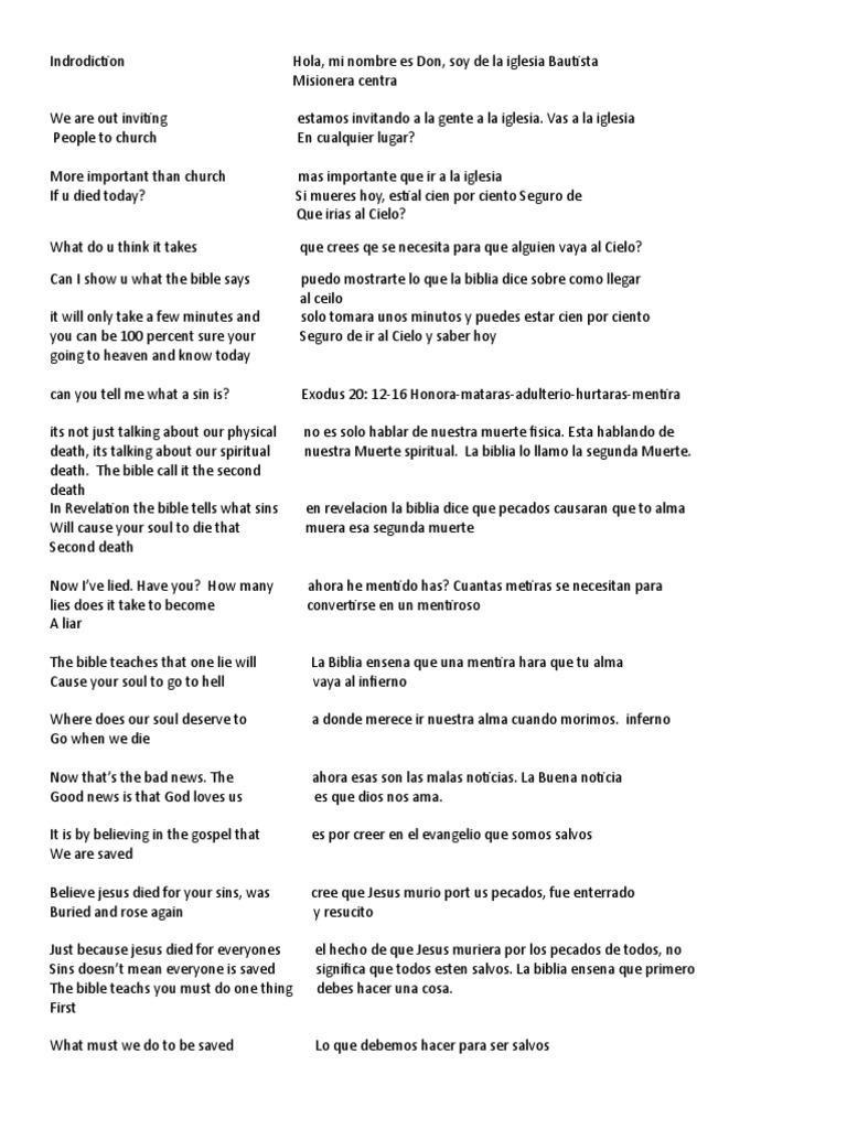 Spanish Gospel | PDF