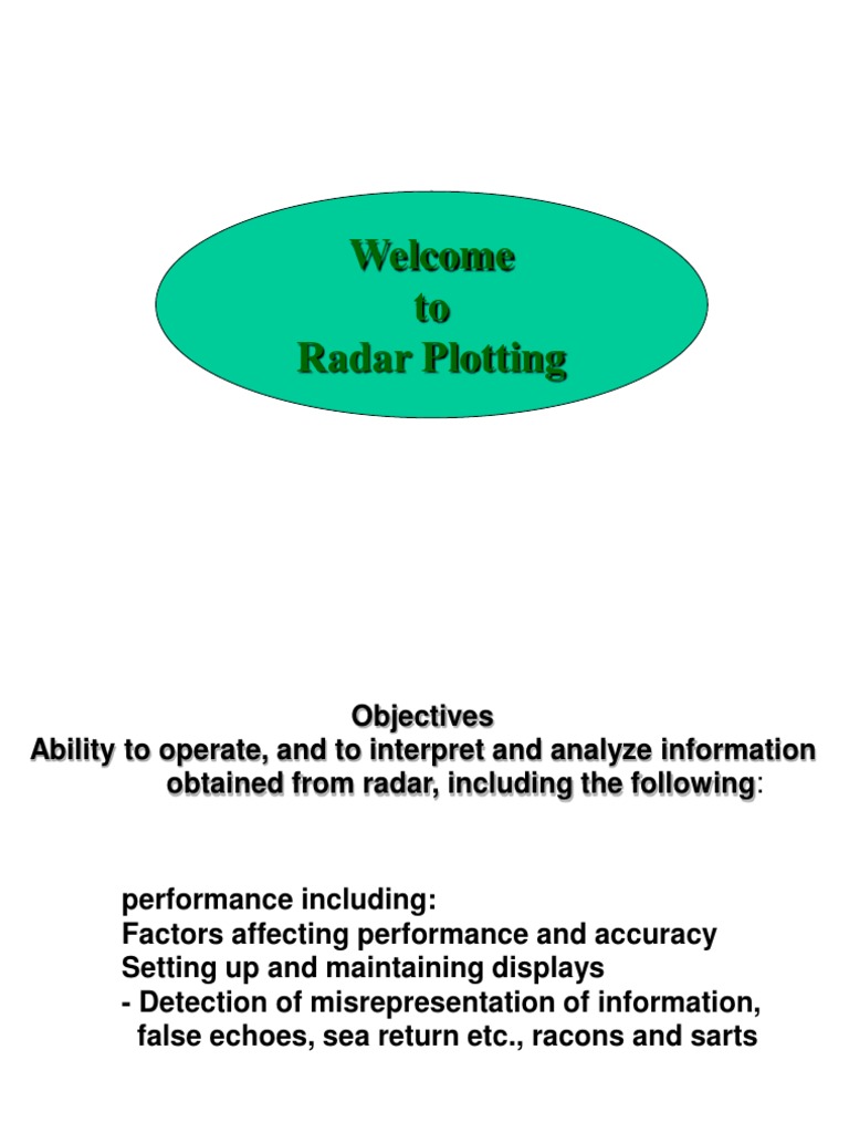 Radar Plotting | PDF
