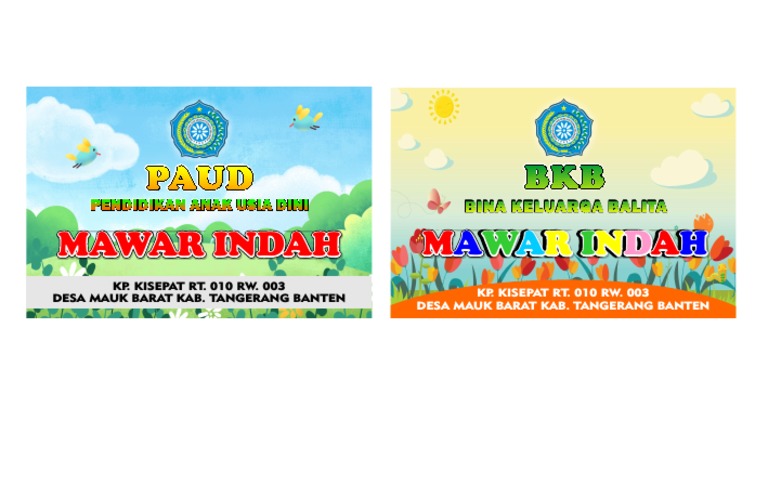 Papan Nama Paud PKK, BKB PKK | PDF