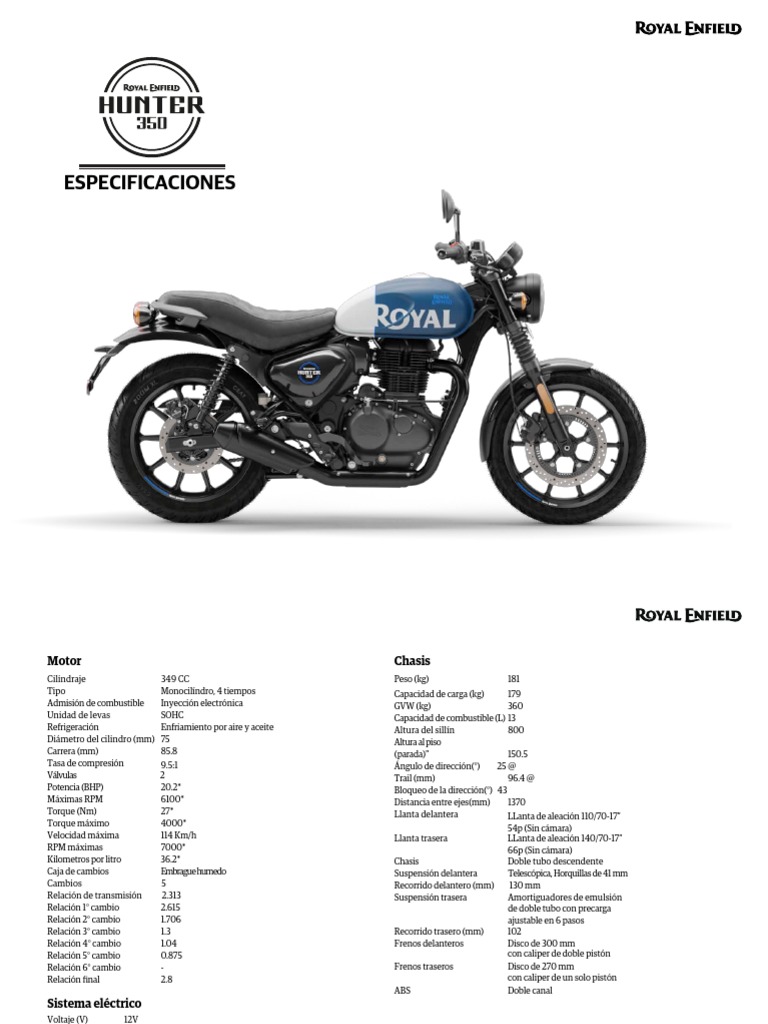 Hunter Mexico Specification | PDF | Transporte privado | Vehículos